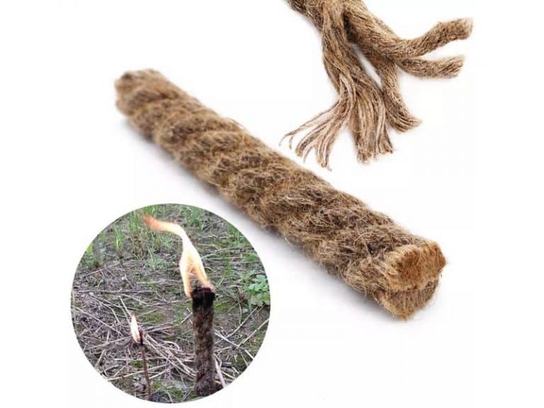 Bushline Designs Jute Rope Flint Fire Kit - Pack Gear Go