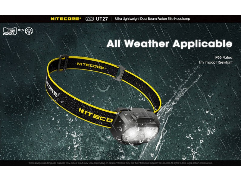 Nitecore UT27 Pro Rechargeable Running Headlamp - Pack Gear Go
